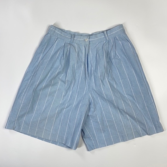 Jantzen | Shorts | Vintage Jantzen Blue White Striped Shorts Sz 8 Waist ...